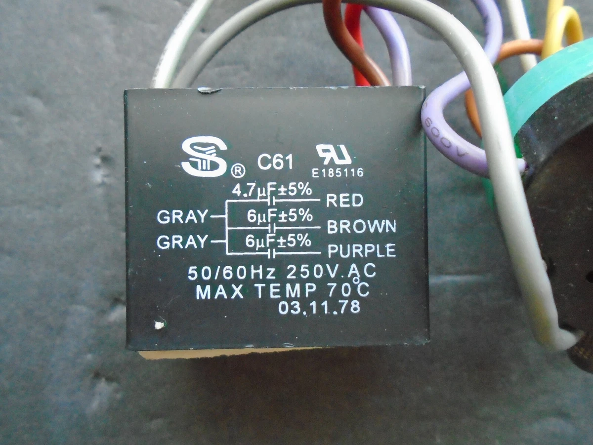 Ceiling Fan Capacitor 4 Wire C61 | Shelly Lighting