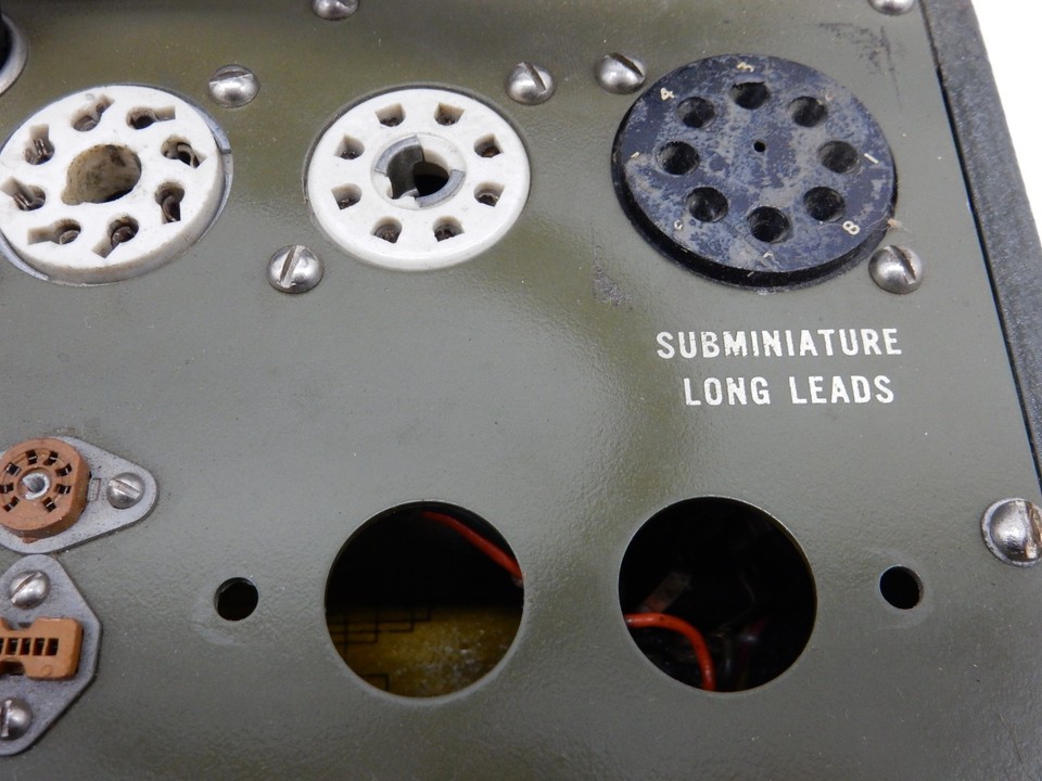 Vintage Army Signal Corps MX-949A/U Tube Socket Adapter Kit for I-177-B ...