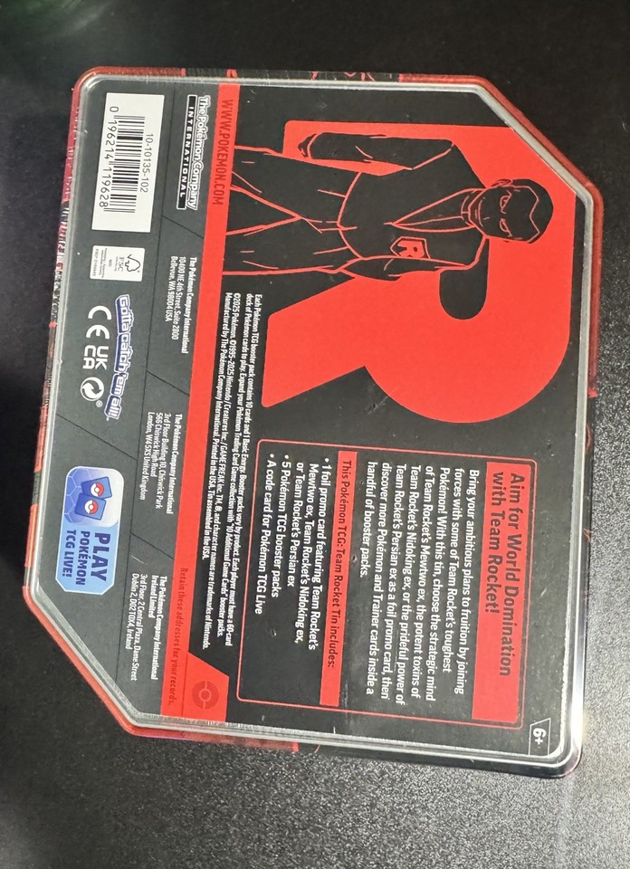 Destined Rivals Team Rocket Tin (Persian ex) - Sealed New - Pokemon TCG ...
