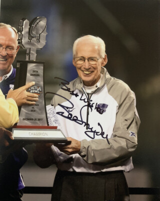 BILL SNYDER SIGNED 8x10 PHOTO KANSAS STATE FOOTBALL HEAD COACH ...