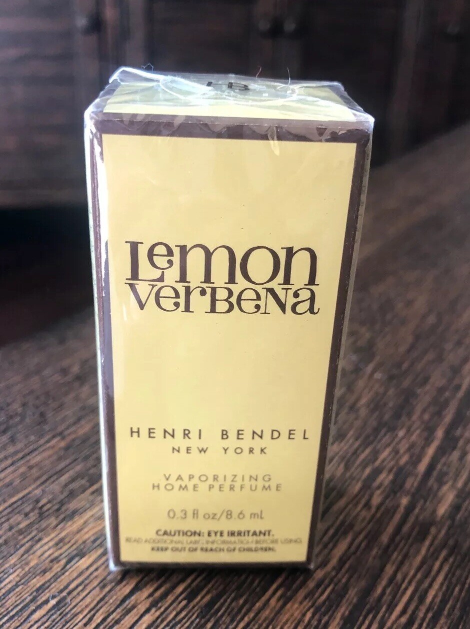 HENRI BENDEL Lemon Verbena Vaporizing Home Perfume Fragrance Diffuser ...