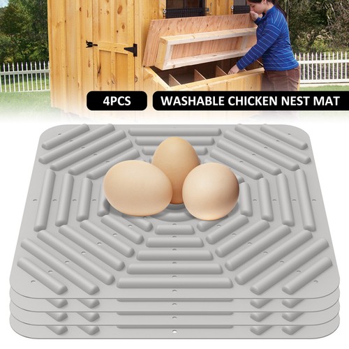 4Pcs Chicken Nesting Pad Washable Chicken Nesting Box Mat Reusable ...