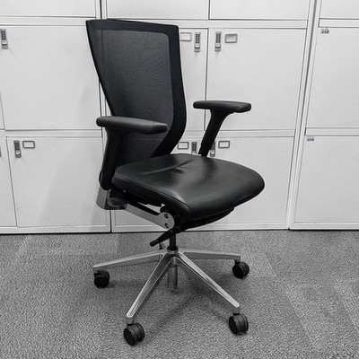 Techo Sidiz T50 – Ergonomic Chair with Leather Seat & Mesh Back | eBay UK