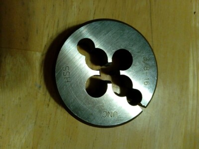 3/8"-16 UNC Thread Die Left Hand, 3/8 x 16 UNC Round Threading Die | eBay