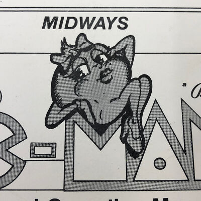 Midway Ms. Pac-Man Pacman Arcade Game Machine Operating Manual ...