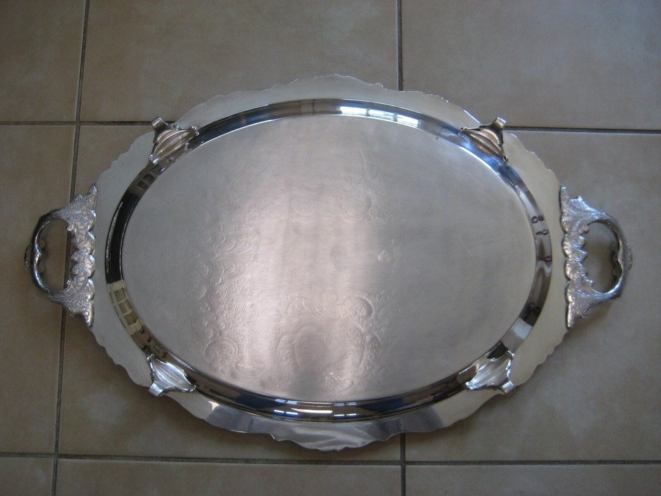 WALLACE BAROQUE MIDCENTURY ROCOCO 0RNATE CHASED LARGE FOOTED BUFFET ...