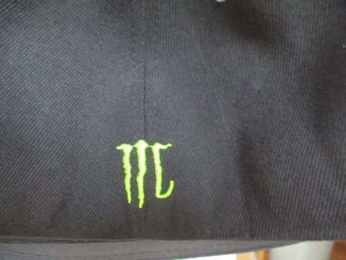 MONSTER ENERGY DRINK BLACK FITTED CAP HAT - SIZE 7-1/4 | eBay