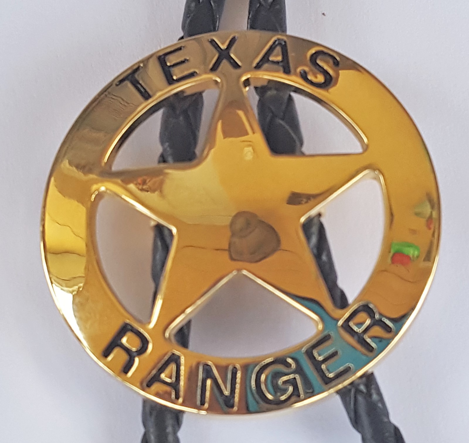 STAR THE STATE OF TEXAS RANGER GOLD RODEO COWBOY BOLOTIE WESTERN BOLO ...