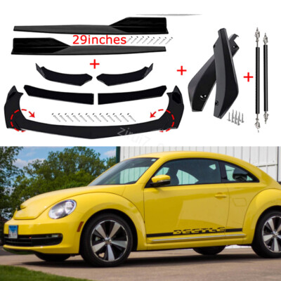 For VW Volkswagen Beetle Front Bumper Spoiler Body Kit+Side Skirt+Rear ...