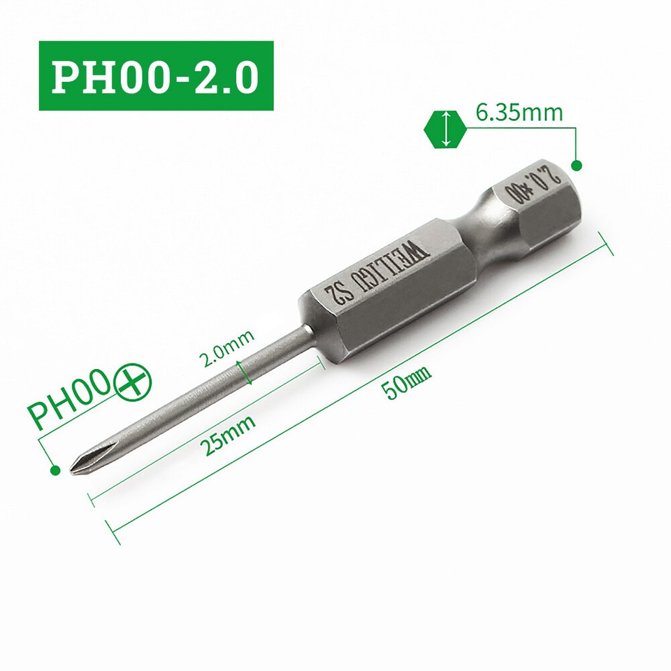 Bits For screwdriver set electric S2 PH2 Ph00 Ph0 Drill Magnetic Bit ...