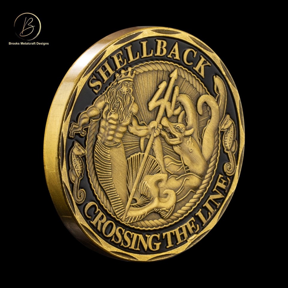 Navy Shellback Crossing the Line Sailor Commemorative Challenge Coin | eBay