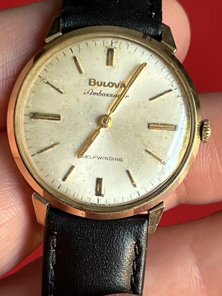 Vintage Bulova Ambassador Self-Winding Automatic M5 10K GF 1965 Mens ...