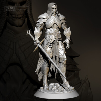 75mm Zombie Knight Unpainted Model Kits Unassembled YUFAN Garage Kit | eBay