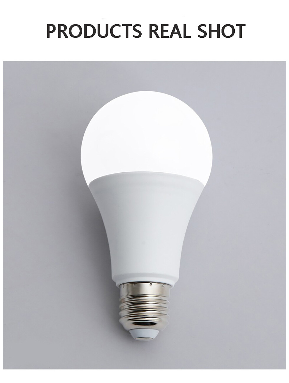 LED Bulb E27 Screw Cold white 6500K / Warm white 2700K PC Bulbs for ...