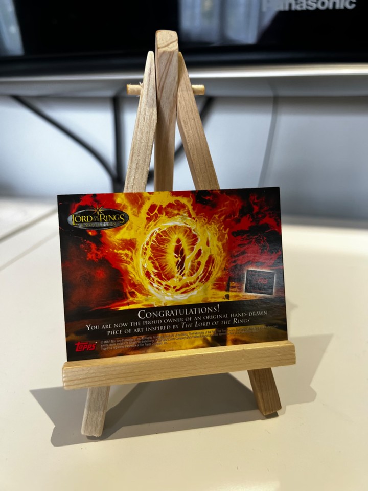 Topps LOTR Evolution Frodo Baggins sketch card 1/1 by Scott Erwert RARE ...