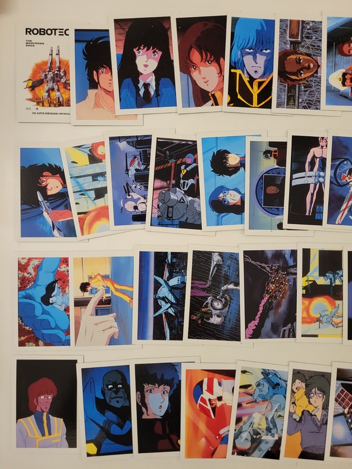 1986 ROBOTECH MACROSS SAGA Nice COMPLETE CARD SET 60 NM/MT Harmony Gold ...
