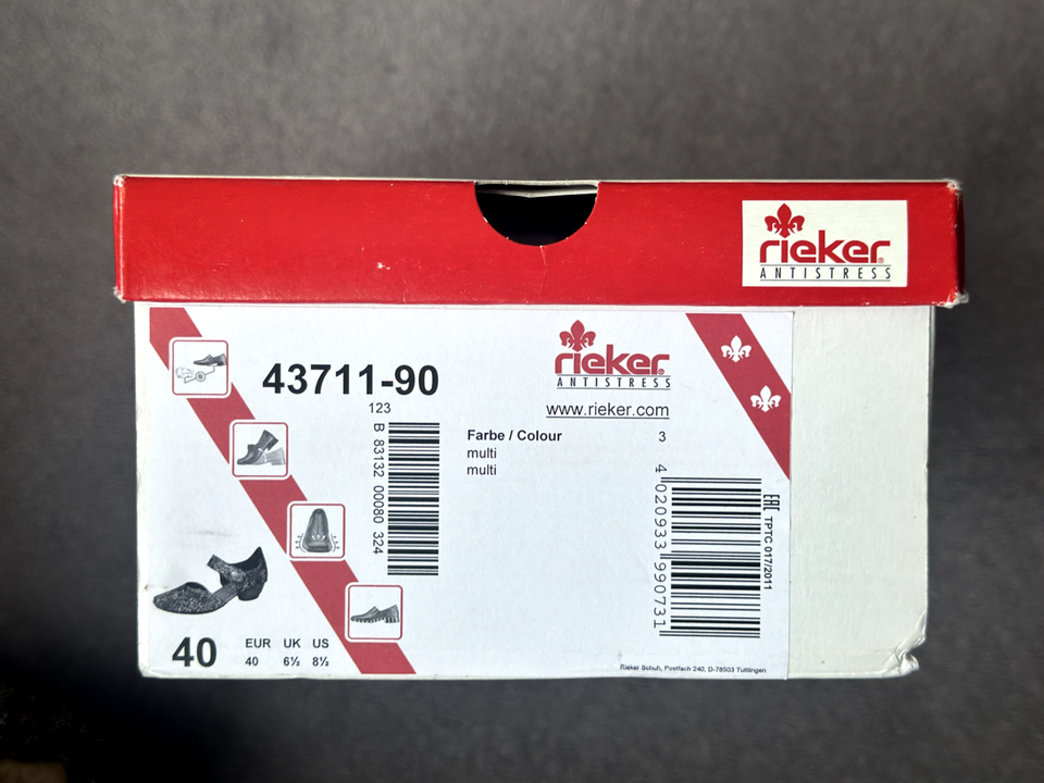 Reiker Mary Jane-style bar shoes size 40 | eBay UK
