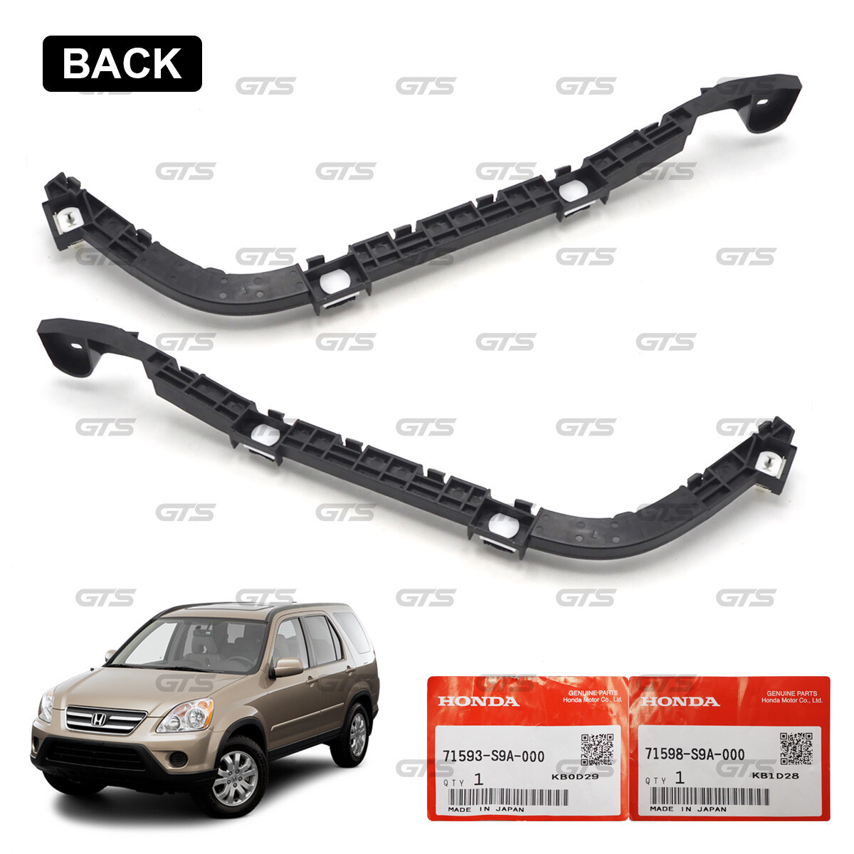 Lh+ Rh Rear Bumper Brackets Retainers Fits Honda CR-V CRV SUV 2002 ...