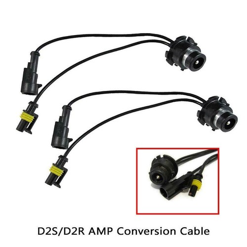 2X D2S D2R AMP Harness Adapter Light Conversion For Wire HID Ballast ...