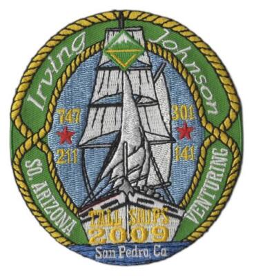 2009 Tall Ships SO Arizona Venturing Irvin Johnson BSA Patch YL Bdr ...