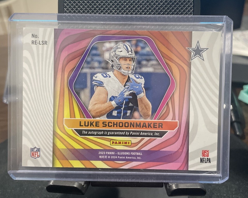 Luke Schoonmaker 2023 Panini Illusions Rookie Endorsements AUTO #13/50 ...