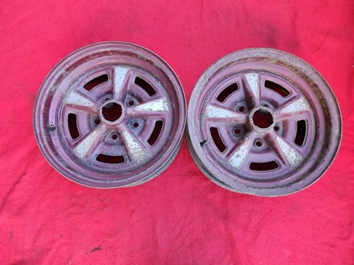 1967-1981 PONTIAC 15x6 RALLY II WHEELS PAIR 2 TRANS AM FIREBIRD GTO ...