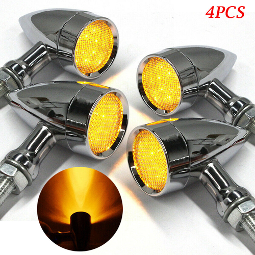 4PCS Motorcycle LED Turn Signal Light For Harley Sportster 883 1200 ...
