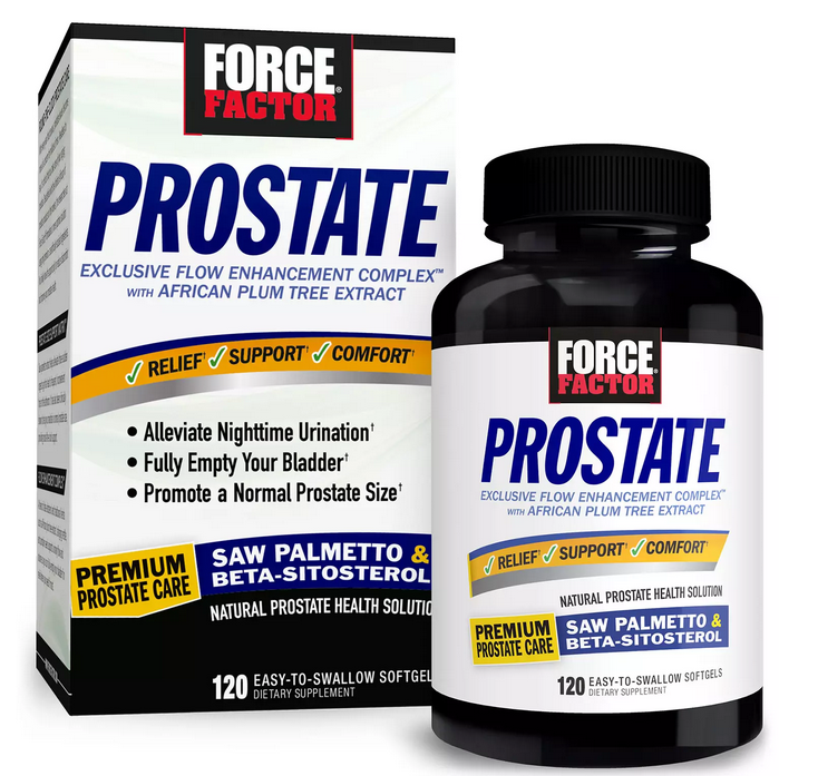 Force Factor Prostate Support Supplement (120 ct) Saw Palmetto African ...