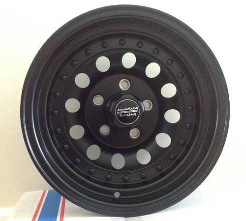 15 inch AR62 15x7 Outlaw II Black Rim Wheel 5 Lug 5x4.75 5x120.65 ...