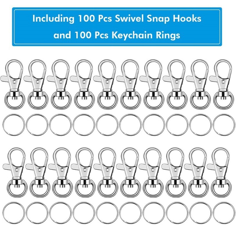 200 Pcs Jewelry Buckle with Open Jump Lobster Claw Clasp Bracelet ...
