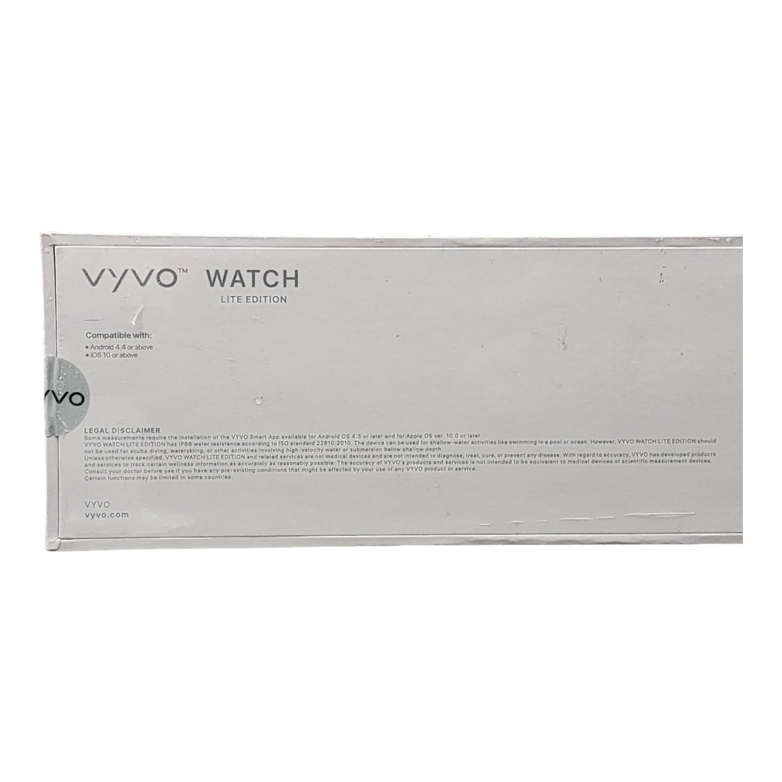 VYVO Lite Edition Lifewatch Black Smart Watch Monitor | eBay