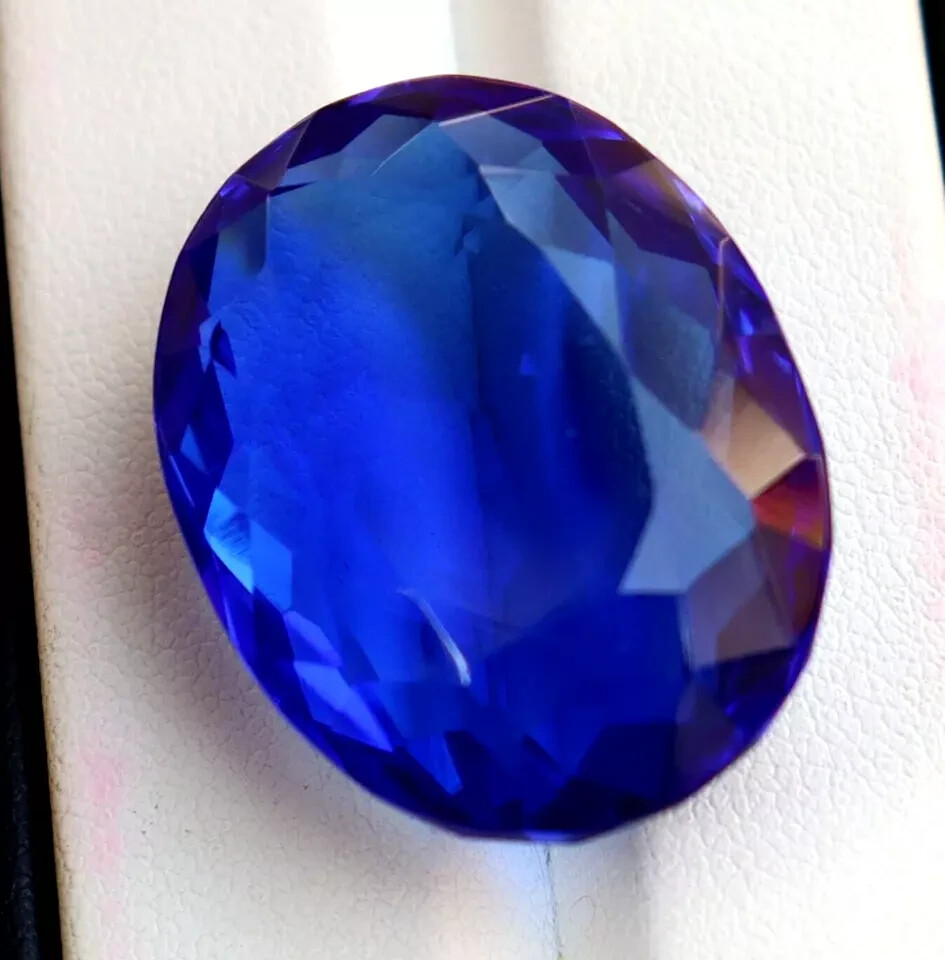 AAA+ Loose Gemstone 88.45 Ct Sri Lanka Royal Blue Sapphire Natural Oval ...