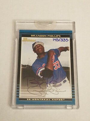 Brandon Phillips 2006 Bowman Originals Buy Back Autograph /335 Montreal ...