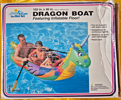 INTEX Dragon Boat 1997 Vintage aufblasbar inflatable Gummiboot | eBay