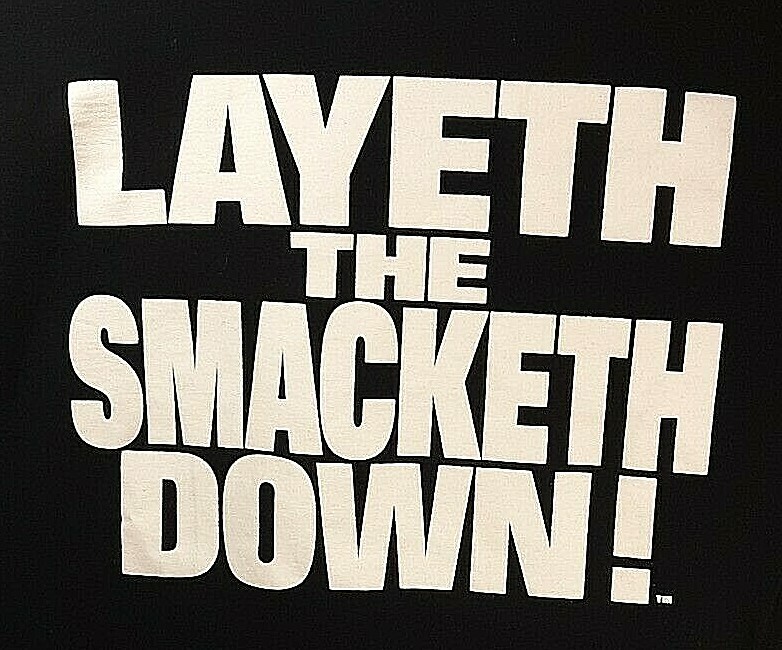 WWE Authentic Men's Black Layeth The Smackdown Short … - Gem