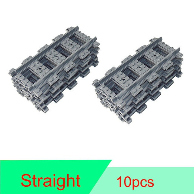 City Rail Flexible Tracks for LEGO Kit Train Building Blocks Sets DIY ...