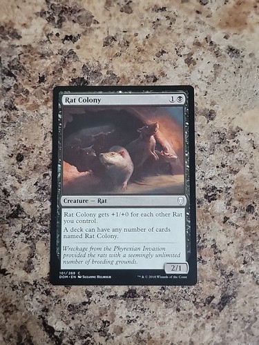 Rat Colony [Dominaria] Magic MTG Near Mint Unplayed Commander | eBay