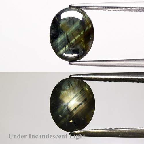 💎 2.35ct Oval Natural Blue Green 6 Ray Star Sapphire - Unheated ...