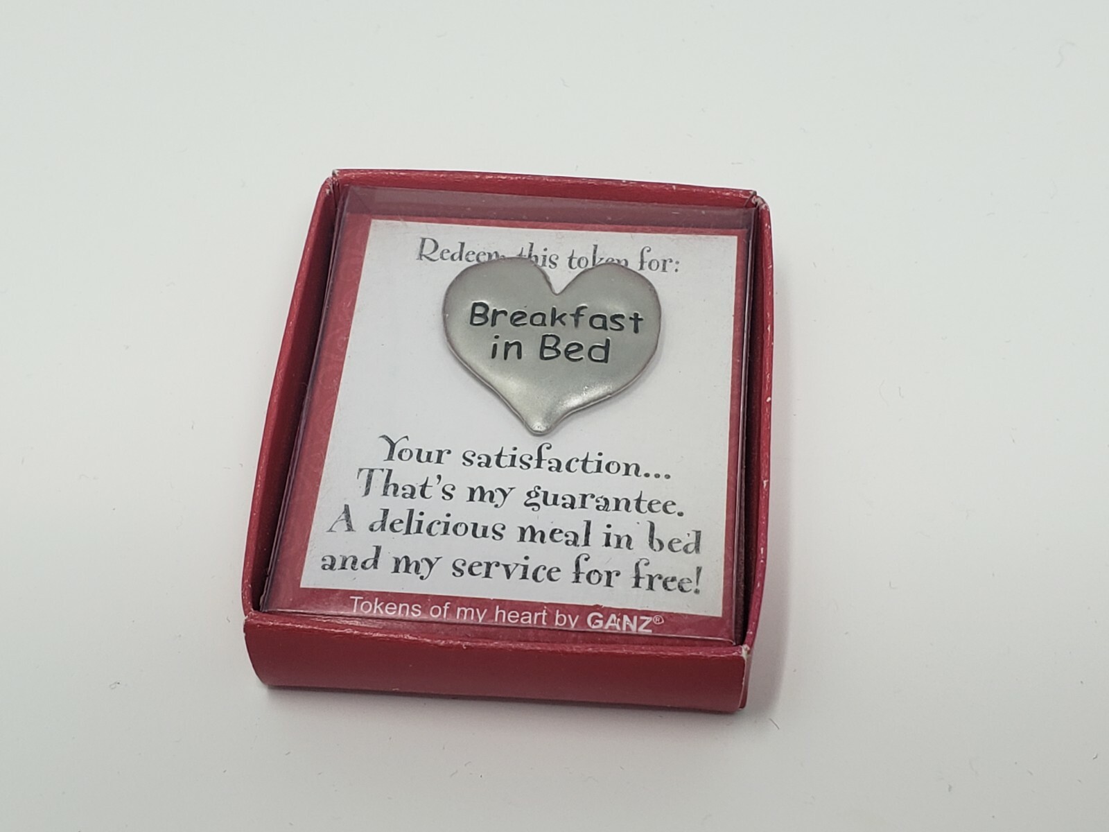 Ganz Tokens Of My Heart Redeem This Token for Breakfast in Bed | eBay