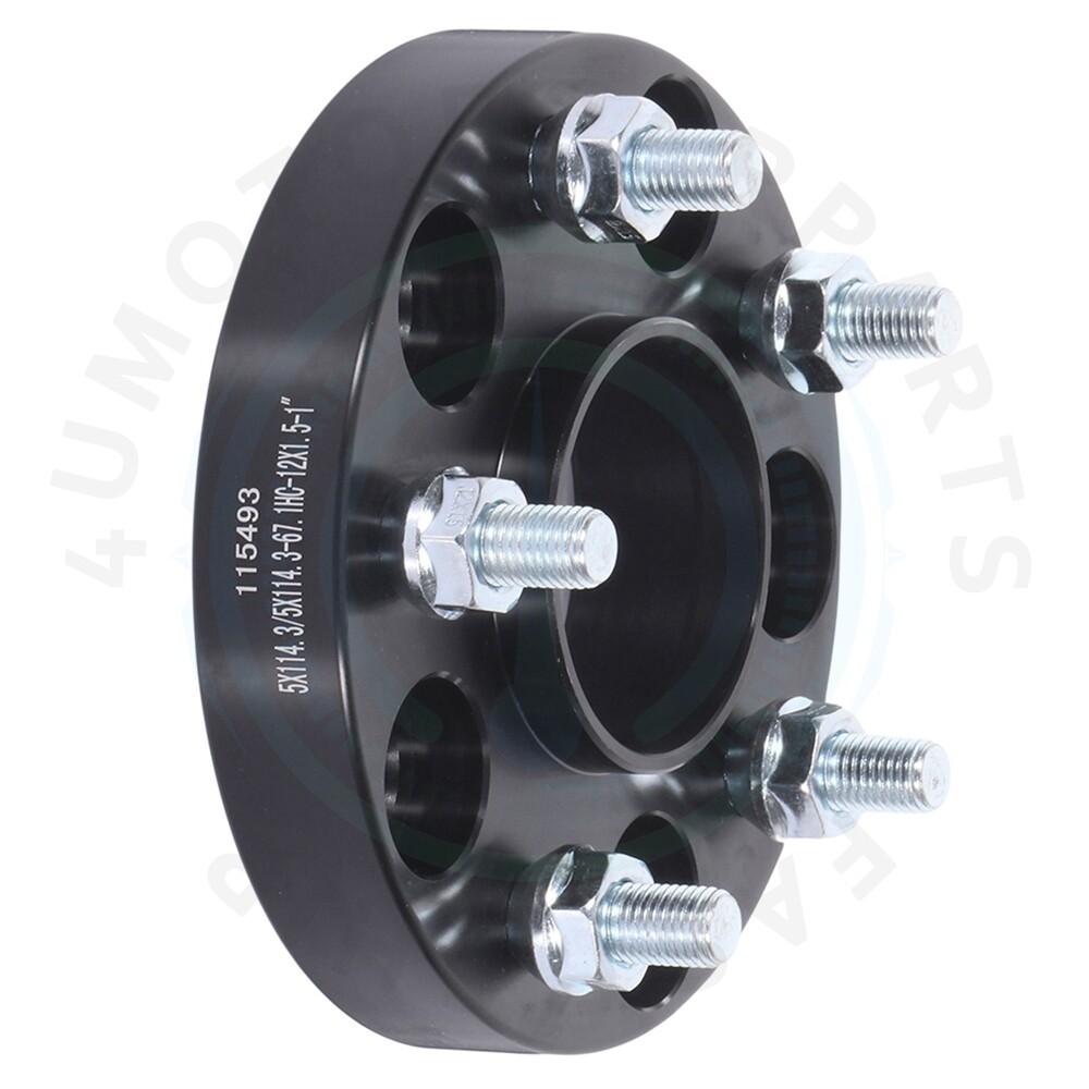 4 X Wheel Spacers 1" 5x4.5 to 5x4.5 5x114.3 67.1CB For Mazda 6 CX-3 For ...