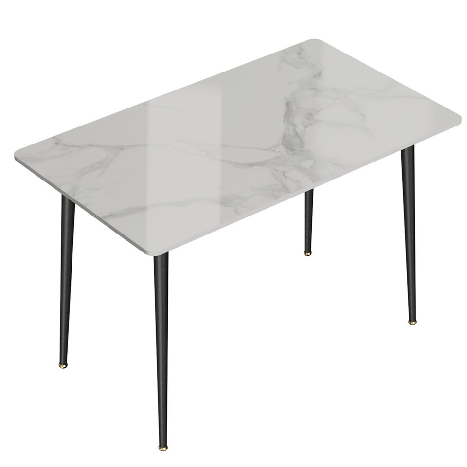 XXL Real Sintered Stone Dining Table Smooth Scratch-resistant Dining ...