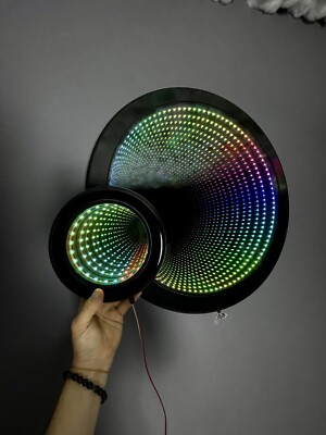 infinity mirror wall decor, 3D mirror, İnfinity Effect, LED Light Wall ...