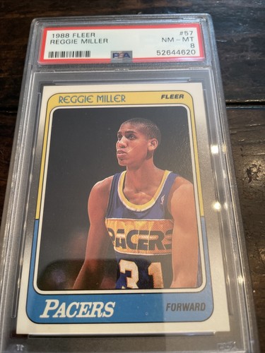 1988 Fleer #57 Reggie Miller Rookie Card PSA 8 Pacers “Miller Time” | eBay
