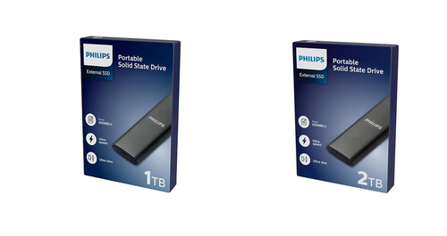 Philips External Ssd Portable Hard Drive 1TB 500GB 250GB Ultra Slim ...