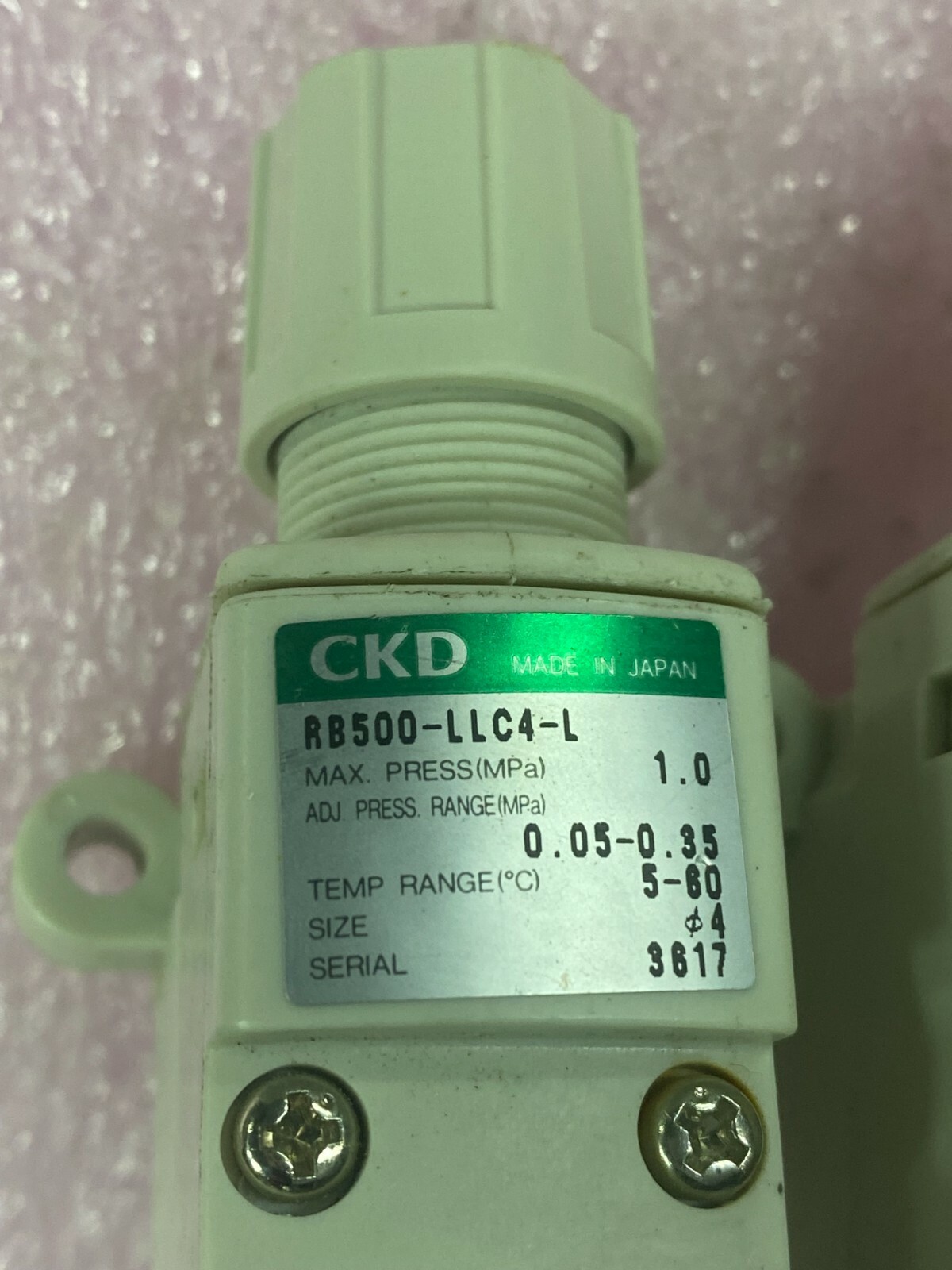 Lot Set 2 CKD RB500-LLC4-L Pressure Regulator w/ Gauge Pneumatic Air ...