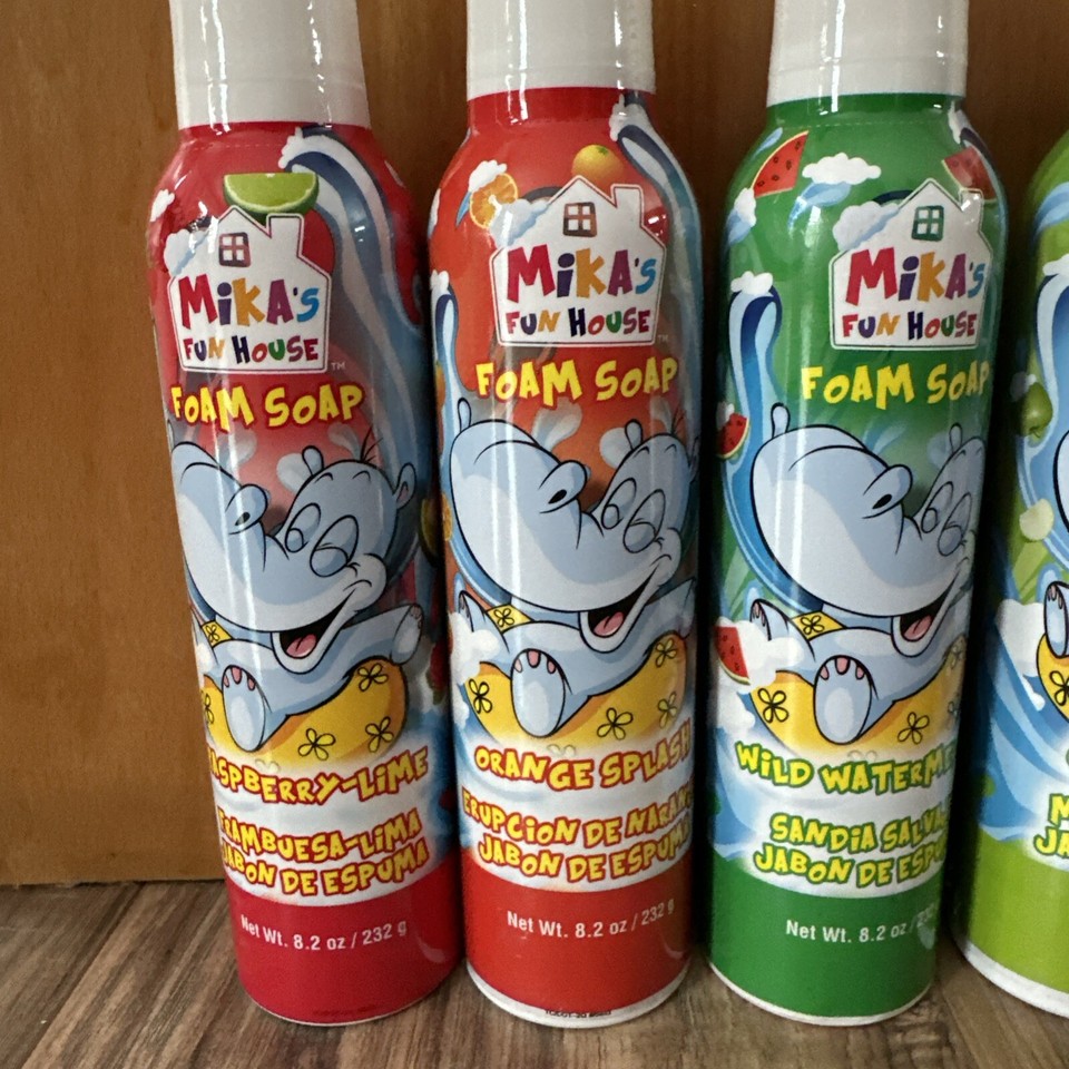 Mika’s Fun House Foam Soap Assorted Pack Of 6 New | eBay