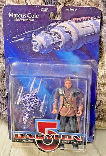 Babylon 5 Earth Alliance Marcus Cole with White Star Action Figure New ...