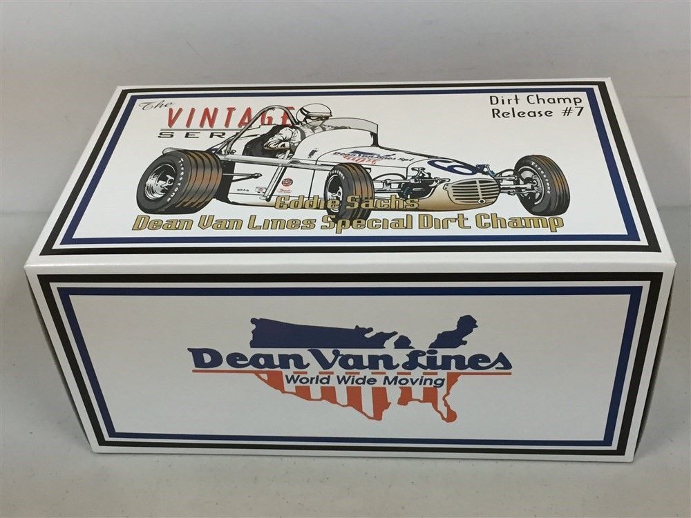 GMP EDDIE SACHS DEAN VAN LINES USAC VINTAGE DIRT CHAMP RACING CAR 1:18 ...