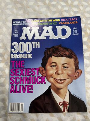 Vintage Mad Magazine No. 300 Jan 1991 300th Issue | eBay