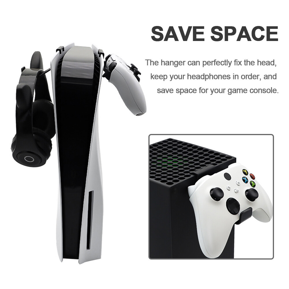 For PS5 Game Console Headset Hanger Mount Holder Headphone Hook Rack ...